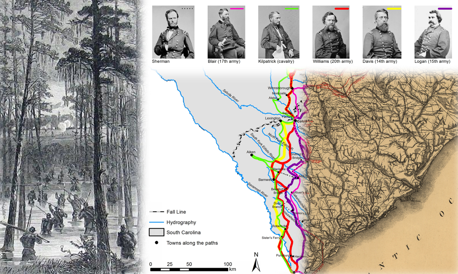 The march of General Sherman’s armies through South Carolina (1865 ...