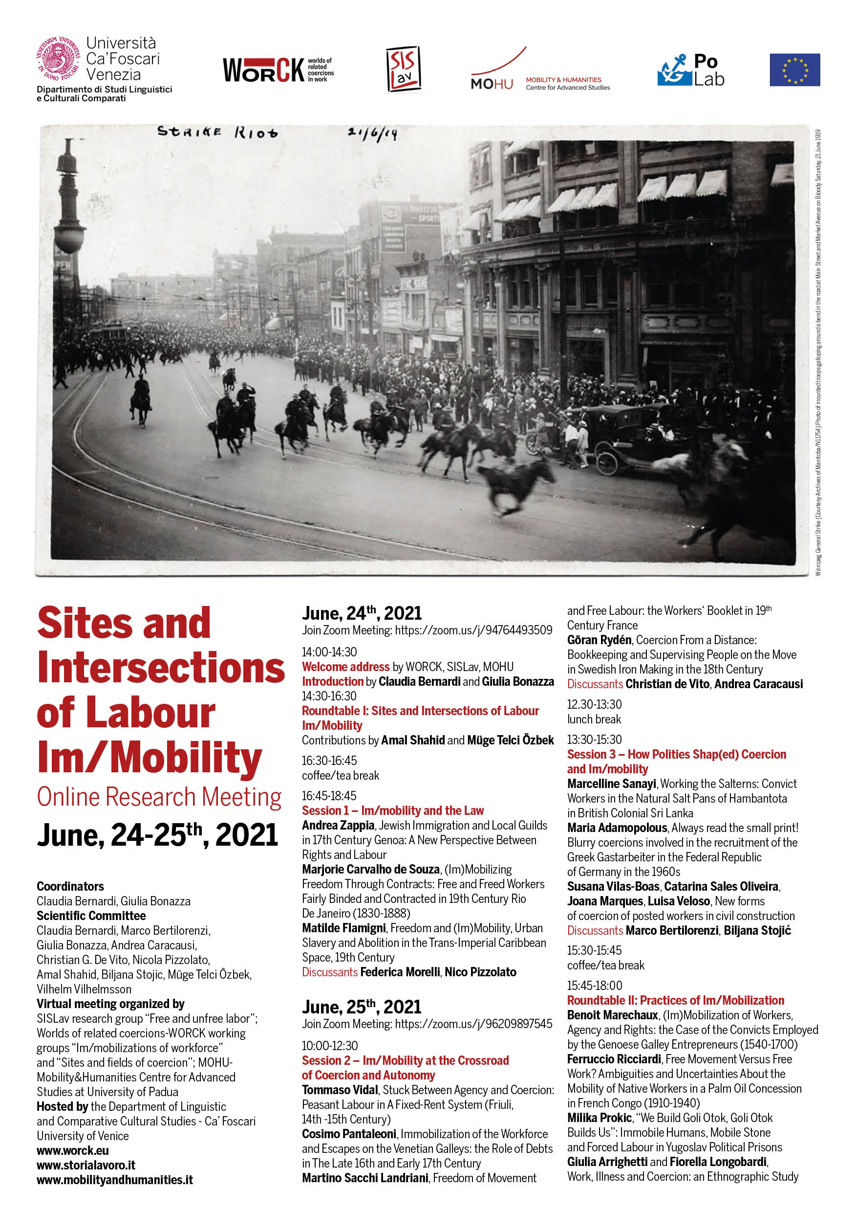 Sites and intersections of labor im/mobility - Mobility and Humanities
